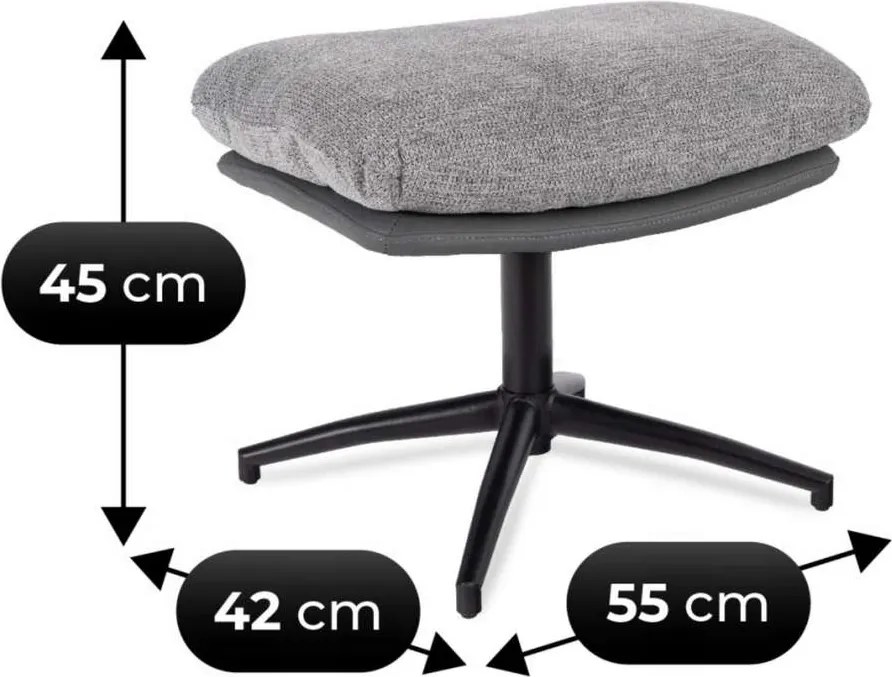 Houpací křeslo Sanur 2, šedá