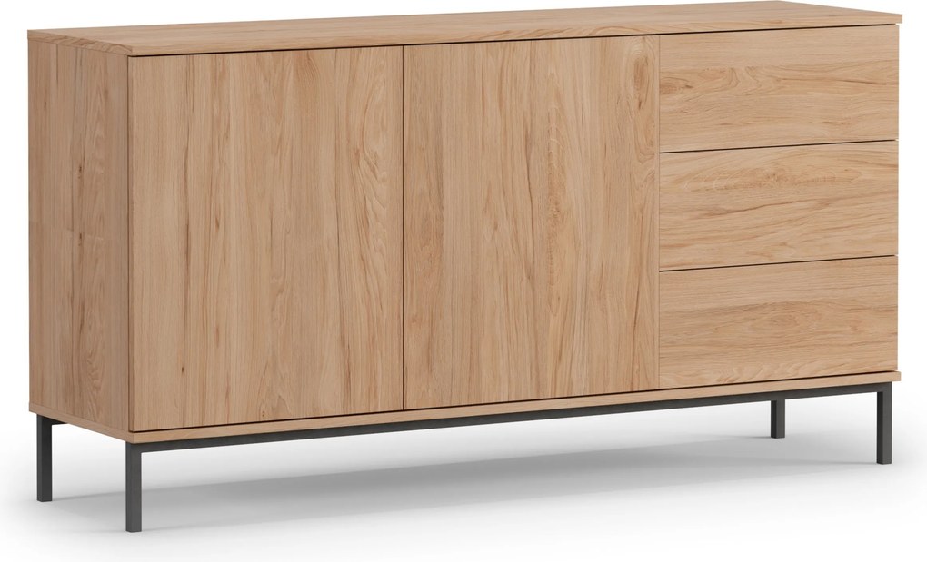 GAB Komoda QUER K2D3SZ, Dub Hikora 150 cm