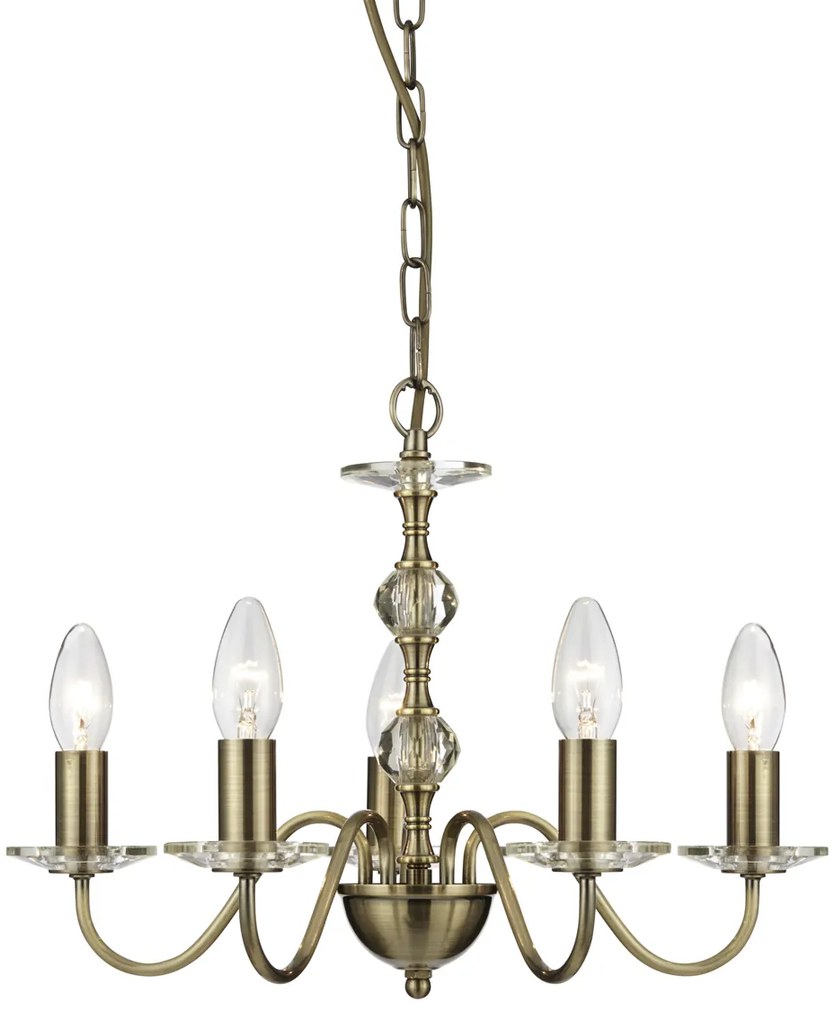 SEARCHLIGHT Stylový lustr MONARCH 3455-5AB