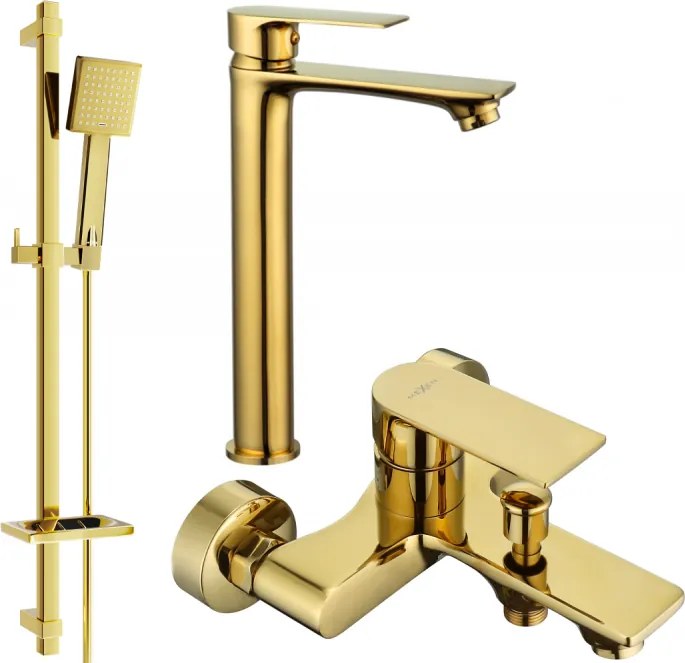 Mexen Royo DQ45 vana set, zlatý - 72213DQ45-50