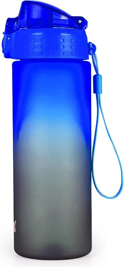 Oxybag OXY CLiCK - láhev na pití Ombre Black - Blue, 600 ml