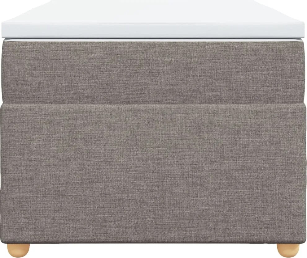Box spring postel s matrací taupe 90x190 cm textil 3285342