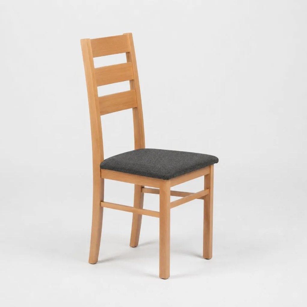 Stima Židle LORI II s čalouněným sedákem dub sonoma LUX cappuccino 24