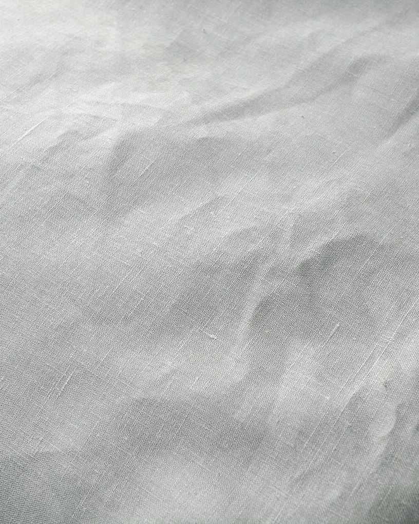 Lněné ložní povlečení Linen 150x200 cm barva šedá látka poloprůhledná, pletený vzor