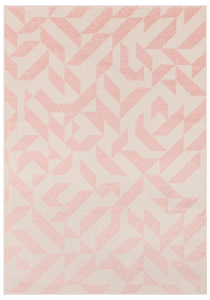 Tribeca Design Kusový koberec Jars Pink Shapes Rozměry: 80x150 cm