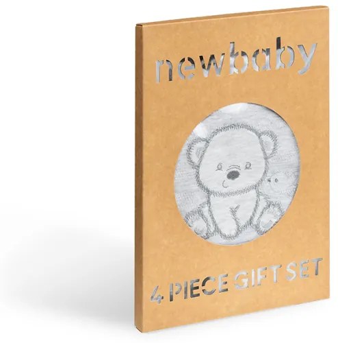 Bellatex Kojenecká soupravička do porodnice Sweet Bear šedá rozměr 62 (3-6m)