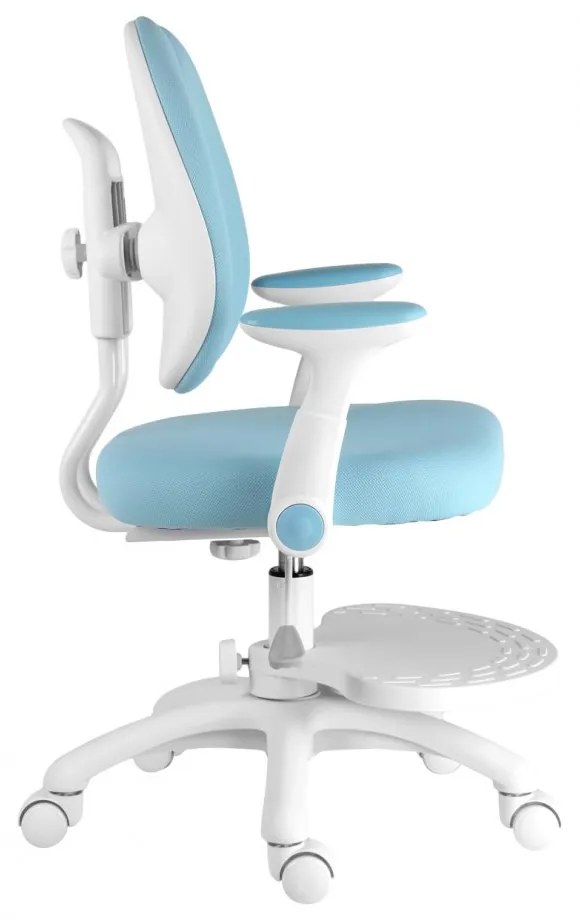 Dětská rostoucí židle Neoseat KIDDY TWO — látka, modrá