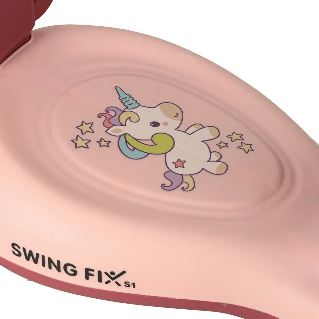 Creative Corner LED Swing FIX S1 gravitační koloběžka s rukojetí růžová max. 65 kg