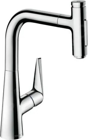 Hansgrohe Talis Select M51, dřezová baterie M5117-H220 s výsuvnou sprškou, sBOX, chromová, HAN-73868000