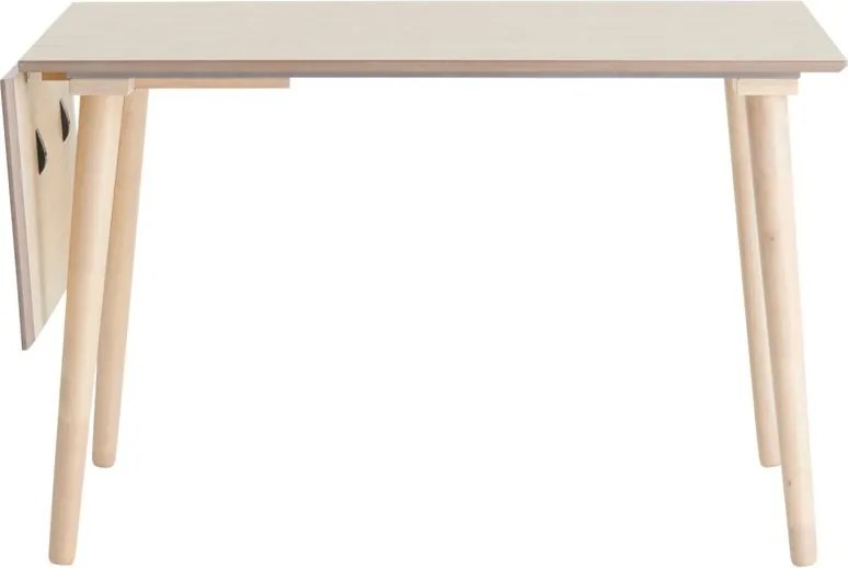 Rozkládací jídelní stůl s přídavnou deskou v dekoru jilmu 80x120 cm Jolina – Ellos Home