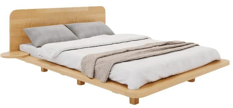 Dvoulůžková postel z bukového dřeva 200x200 cm v přírodní barvě Japandic – Skandica
