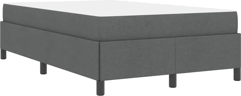 Postel s boxspringem Tmavě šedá 120 x 190 cm textil 3398844