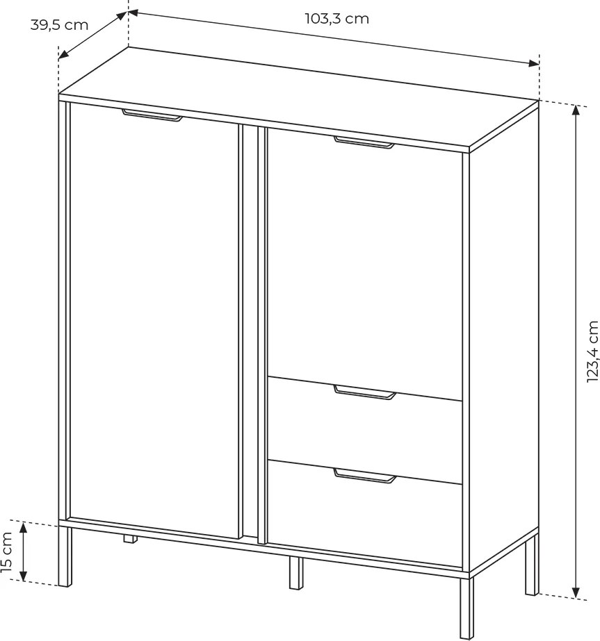 Obývací stěna LARS A | 4 díly | 430 cm + 96,9x60 cm | antracit