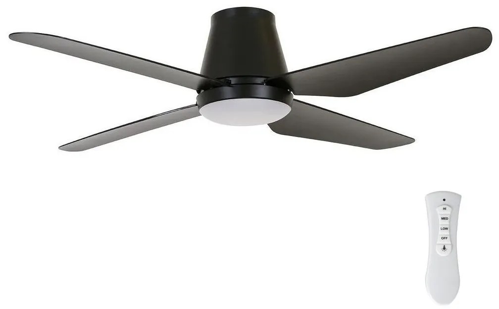 Lucci air Lucci Air 213002 - LED Stropní ventilátor AIRFUSION ARIA LED/18W/230V černá + DO FAN00235