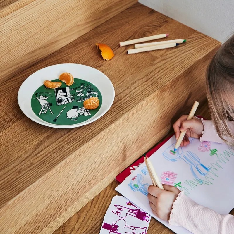 Set talířů Moomin Drawing & Christmas 19cm, 2ks