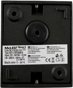 LED svítidlo McLED Revos S 3W 3000K IP65 černá ML-518.003.19.0