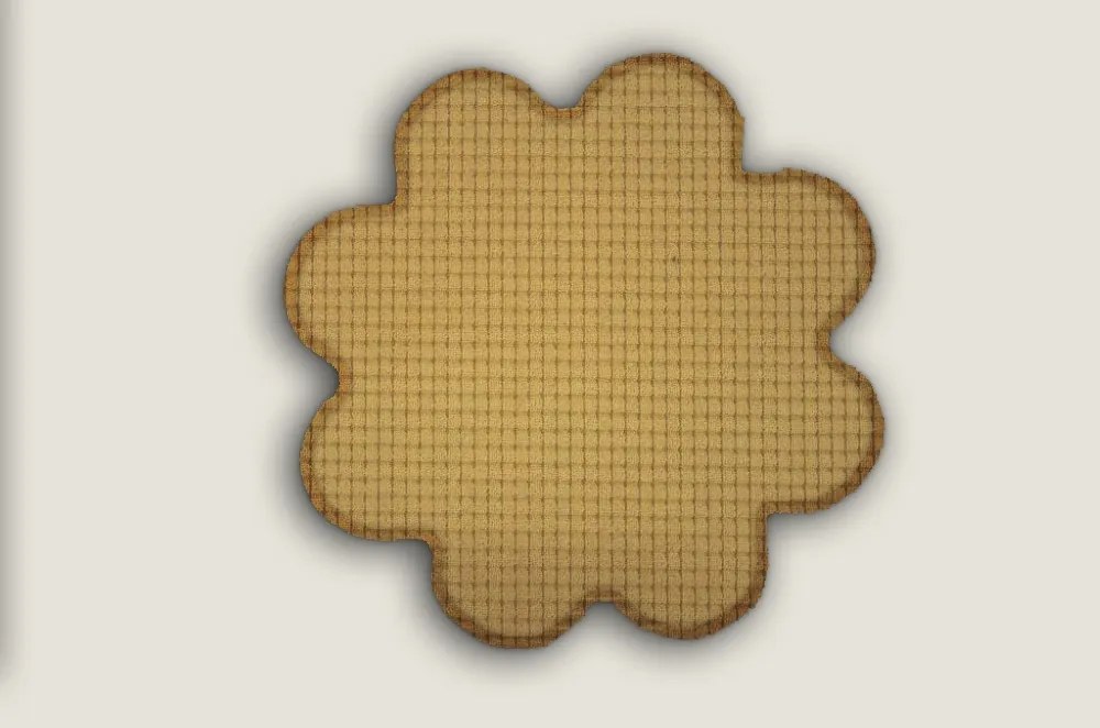 Vopi koberce Kusový koberec Birmingham béžová kytka - 160x160 kytka cm