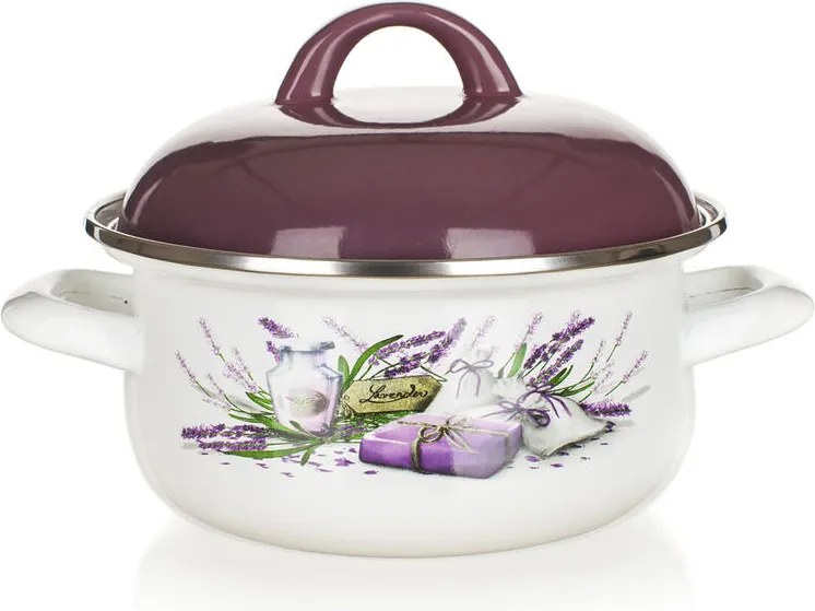Smaltovaný kastrol BANQUET Lavender 2,9 l