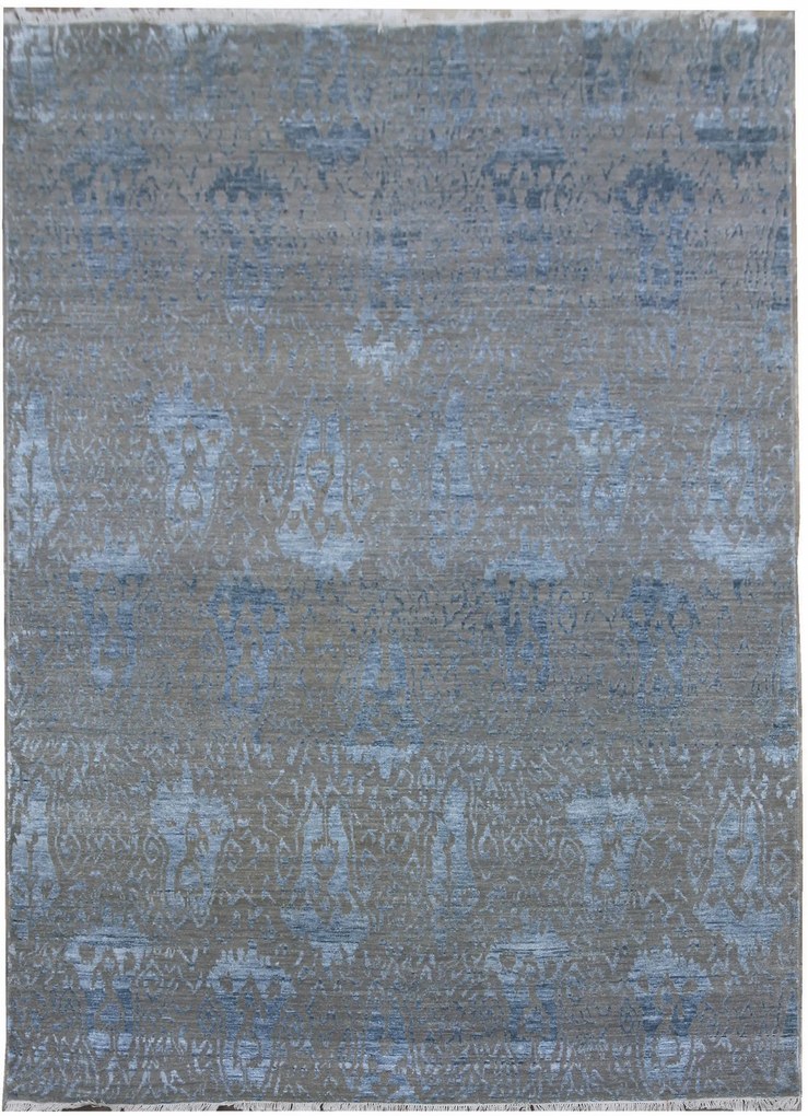 Diamond Carpets koberce Ručně vázaný kusový koberec Diamond DC-EKT 10 Silver/blue ROZMĚR: 245x305