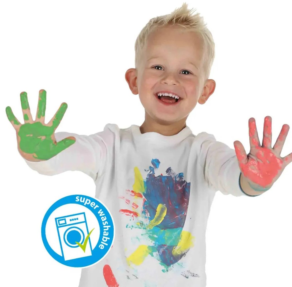 SES CREATIVE Prstové barvy baby kreativní set dobarvování zvířátek 14444