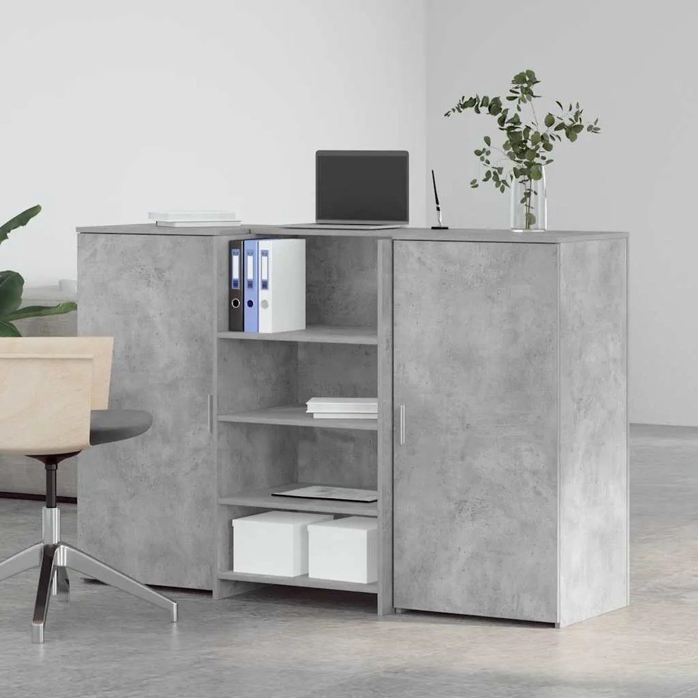 Recepční stůl betonově šedý 155x50x103,5 cm kompozitní dřevo 3324199