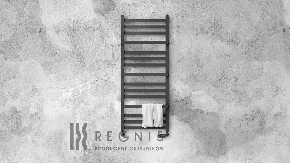 Regnis LOX DUO, topné těleso 440x1500mm, 686W, antracit, LOXDUO1500/440/D400/ANTRACIT