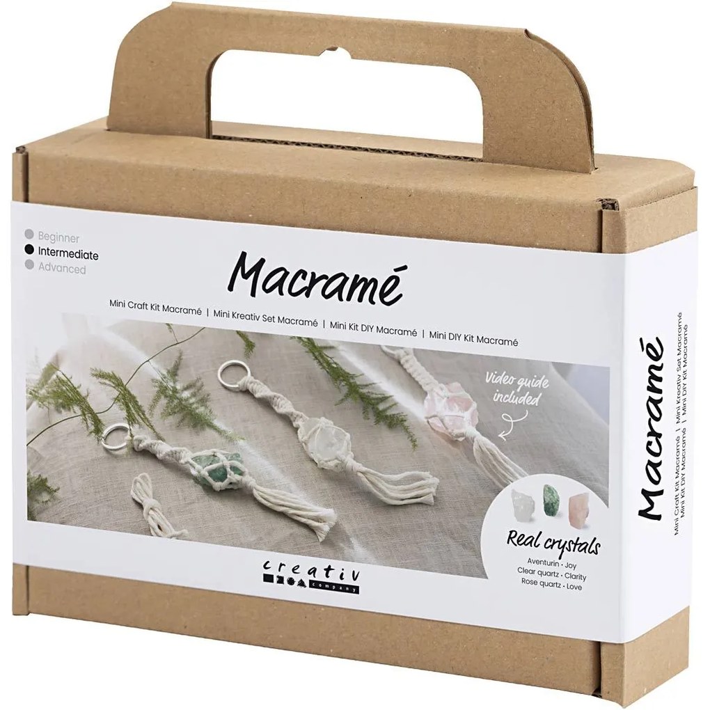Creativ Company Kreativní sada Mini Craft Kit Macramé Key Rings
