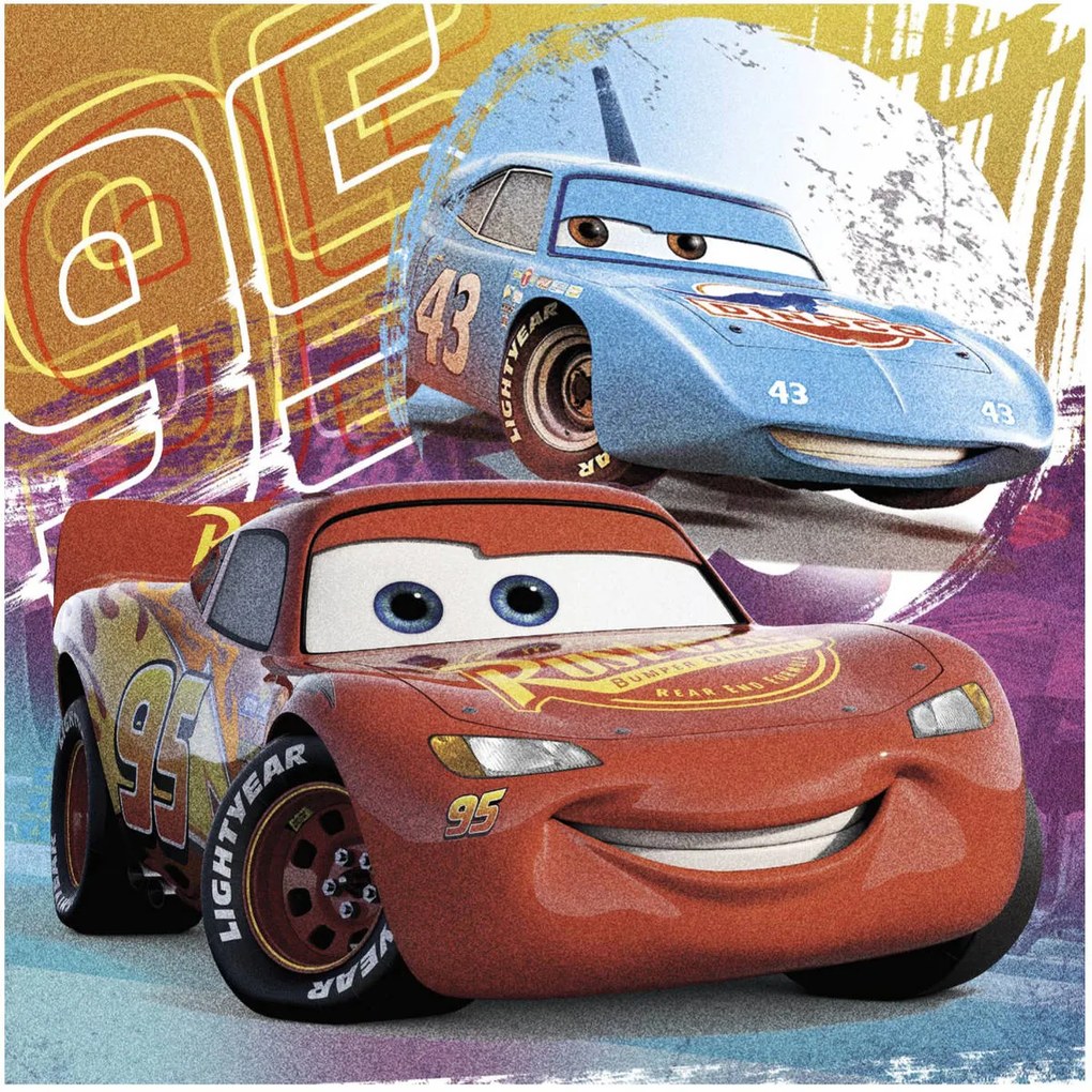 DINO Puzzle Auta kamarádi (Cars) 3x55 dílků 18x18cm skládačka dn335394