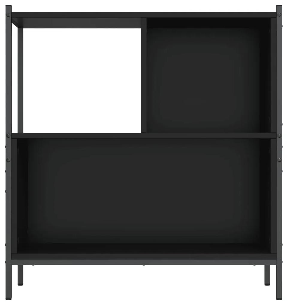 Knihovna černá 72 x 28 x 77,5 cm kompozitní dřevo