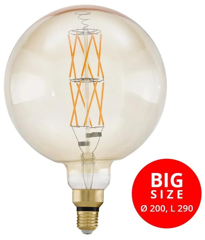 Eglo Stmívatelná LED žárovka G200 E27/8W/230V 2100K - Eglo 11687 EG11687