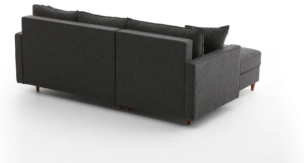 Atelier del Sofa Rohová sedací souprava Eva Left - Anthracite, Antracitová