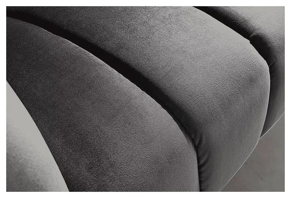 Massive home | Pohovka NOBLESSE 2M 165 CM šedá samet