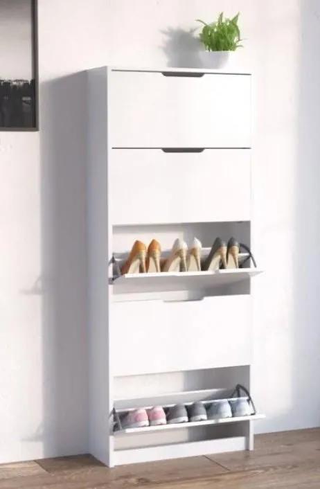 Casarredo - Komfort nábytek Botník LUCA 5 výklopný, bílá