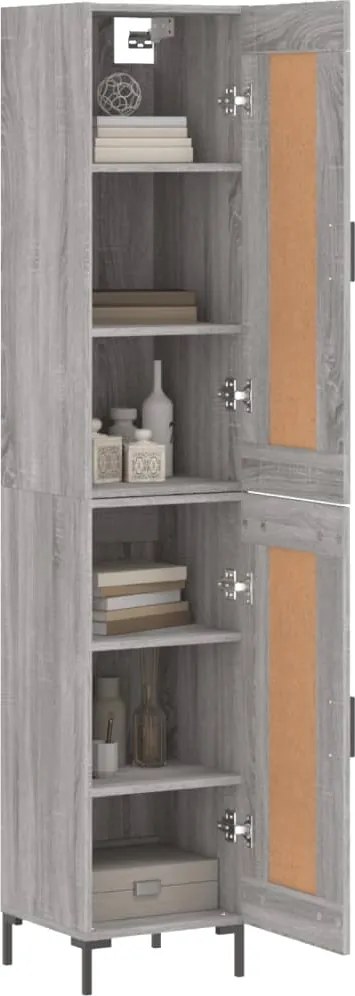 Skříň highboard šedá sonoma 34,5 x 34 x 180 cm kompozitní dřevo 3200455