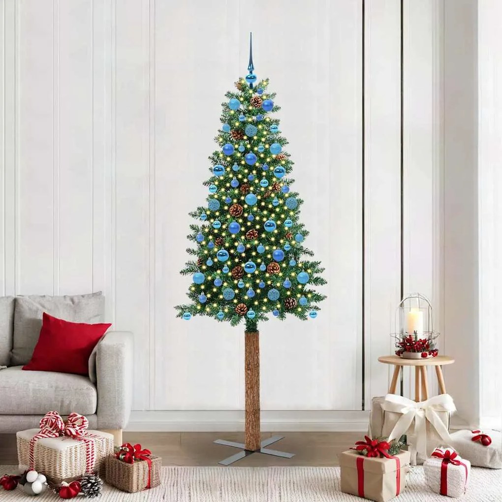 Úzký vánoční stromeček Zelená 210 cm 3394884