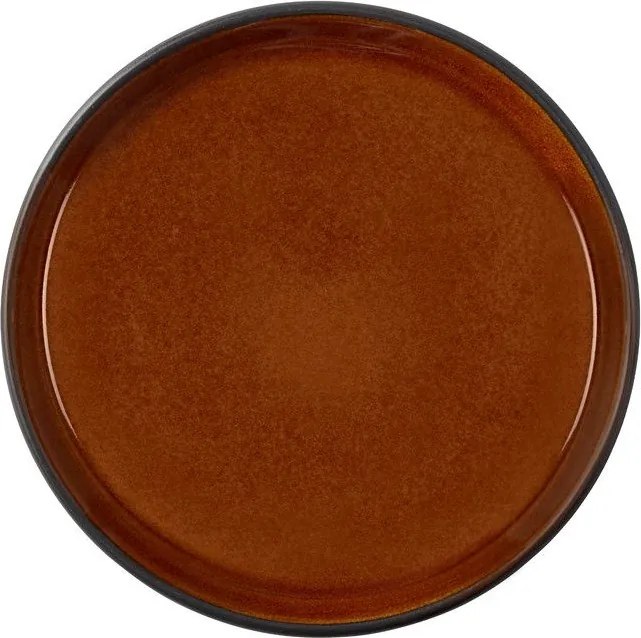 Černý/jantarový dezertní talíř z kameniny ø 17 cm Gastro Black/Amber – Bitz