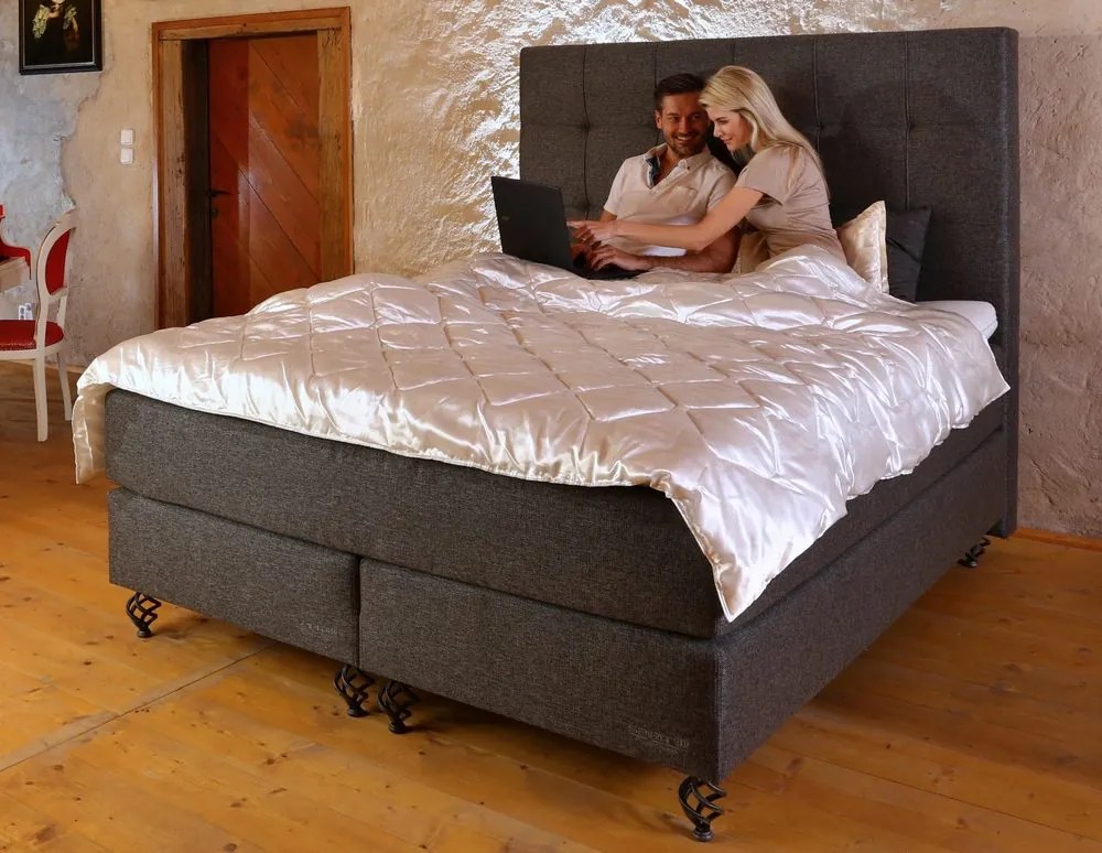 Postel Spirit Continental PRESIDENT 180x200 cm+navíc úložný taburet