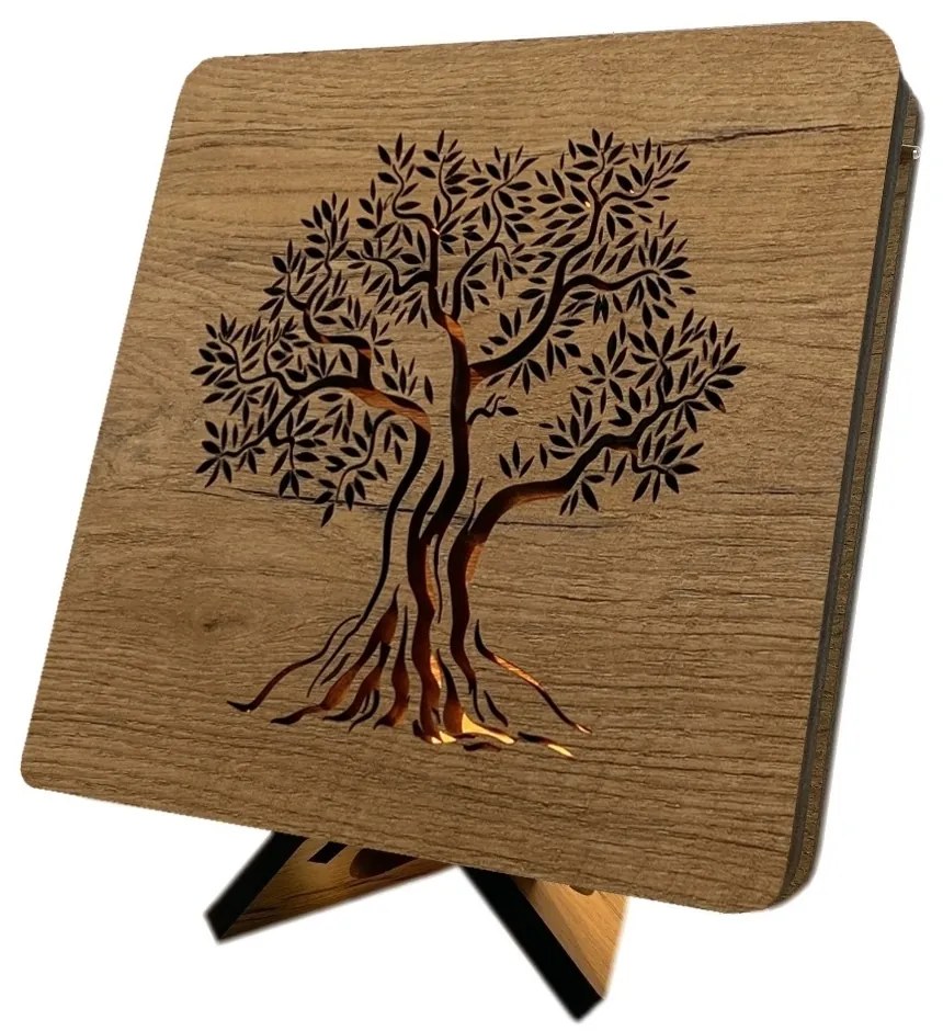 Li-Go "Olivovník" lampa 19x19cm provedení povrchu: dub světlý