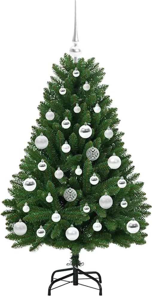 Umělý vánoční stromeček 120 cm 150 LED Teplá bílá PVC a ocel 3395672