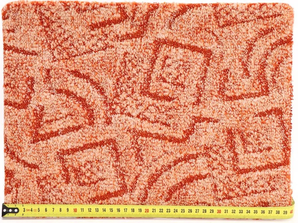 Koberec metráž Bella Marbella 53, na mieru, šíře 3m,4m,5m, oranžová, filc, obývacia izba, ITC