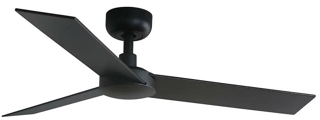 FARO Barcelona FARO 34296WT-Stropní ventilátor RUDDER S černá pr. 106 cm WT + dálkové ovládání 34296T