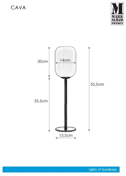Markslöjd 108251 - Stolní lampa CAVA 1xE14/40W/230V zlatá