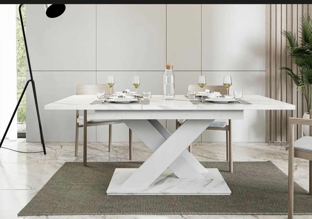 Prospero Rozkládací stůl Bronx Barva: Bianco Marble white