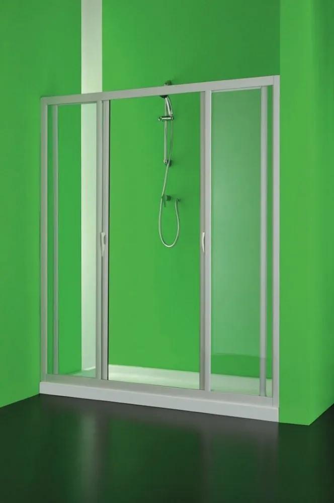 FORTE Sprchové dveře MAESTRO CENTRALE BARVA rámu - Bílá, Rozměr A - 160 cm, Rozměr C - 185 cm, Směr zavírání - Univerzální Levé / Pravé, Výplň - Polystyrol 2,2 mm (acrilico) BSMAC16P