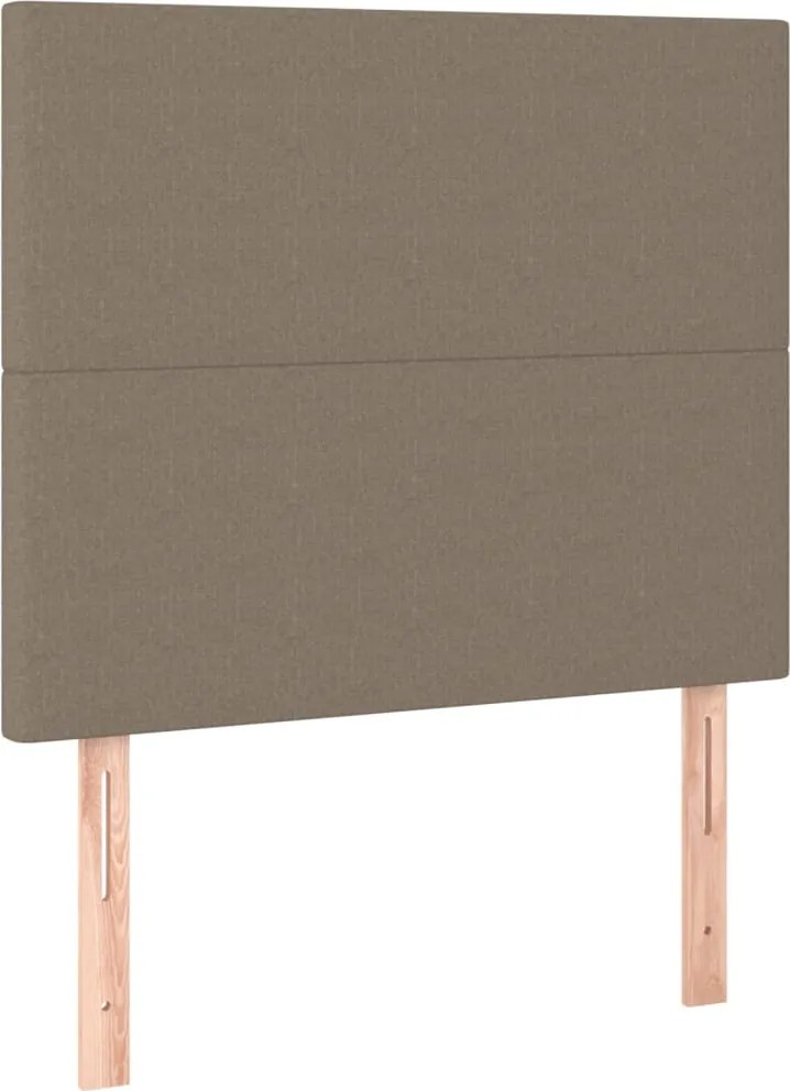 Box spring postel s matrací taupe 100 x 200 cm textil 3136417