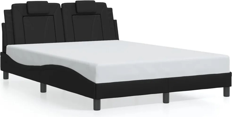 Rám postele Viana s LED bez matrace černý 140 x 200 cm 3214022