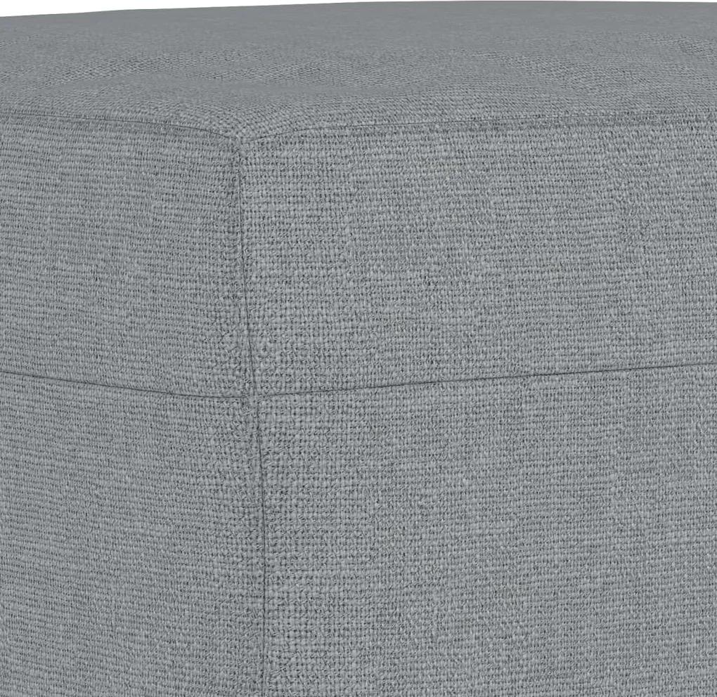 vidaXL 3dílná sedací souprava s polštáři textil [3201282] Barva: světle šedá