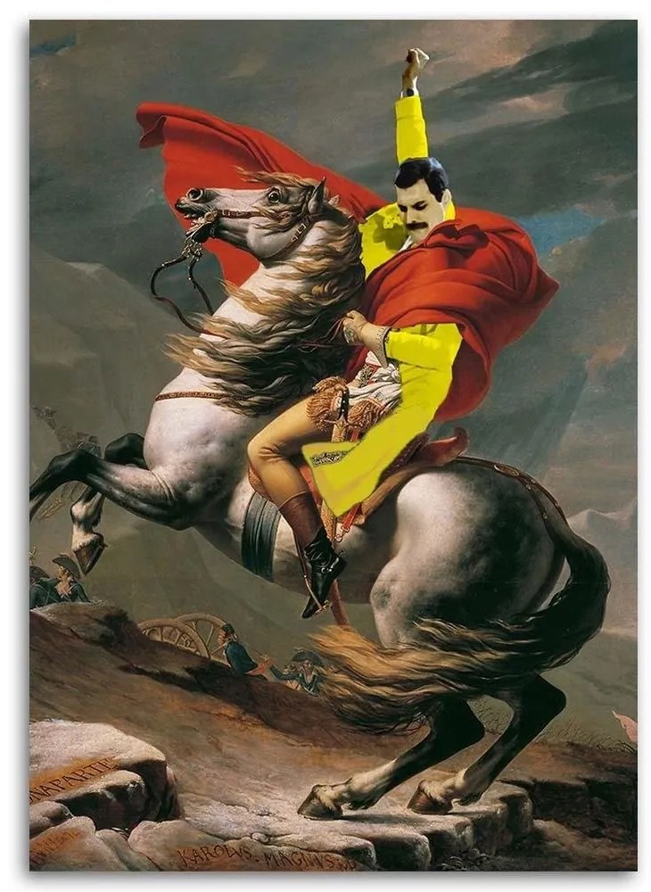 Gario Obraz na plátně Muž na koni - Norrobey Rozměry: 40 x 60 cm