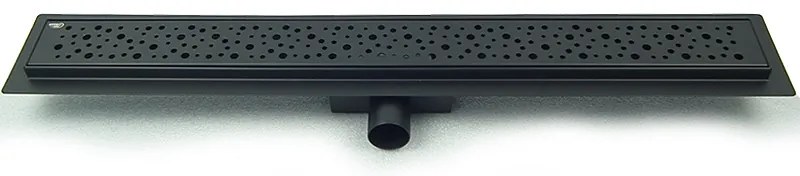 BPS-koupelny Sprchový odtokový žlab DL01 WAVE G5 HYD-2733 60 cm, černý
