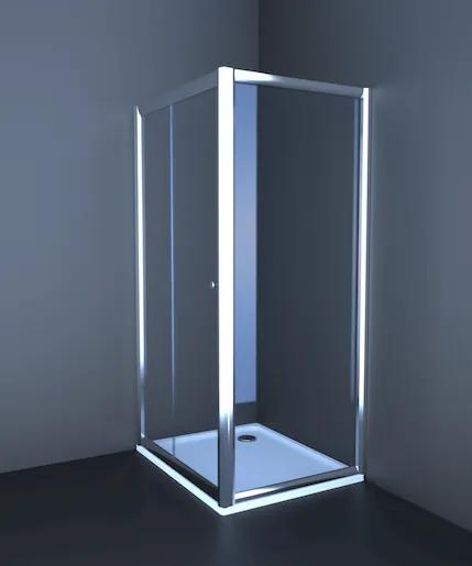 Boční stěna Anima T-Pro pevná 80 cm, čiré sklo, chrom profil TPSTENA80CRT